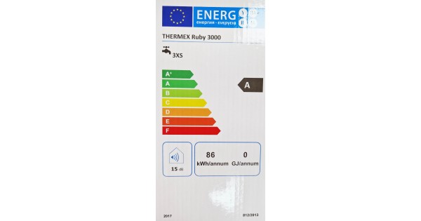 Electric instantaneous water heater Thermex Ruby 3000 with flexible tap